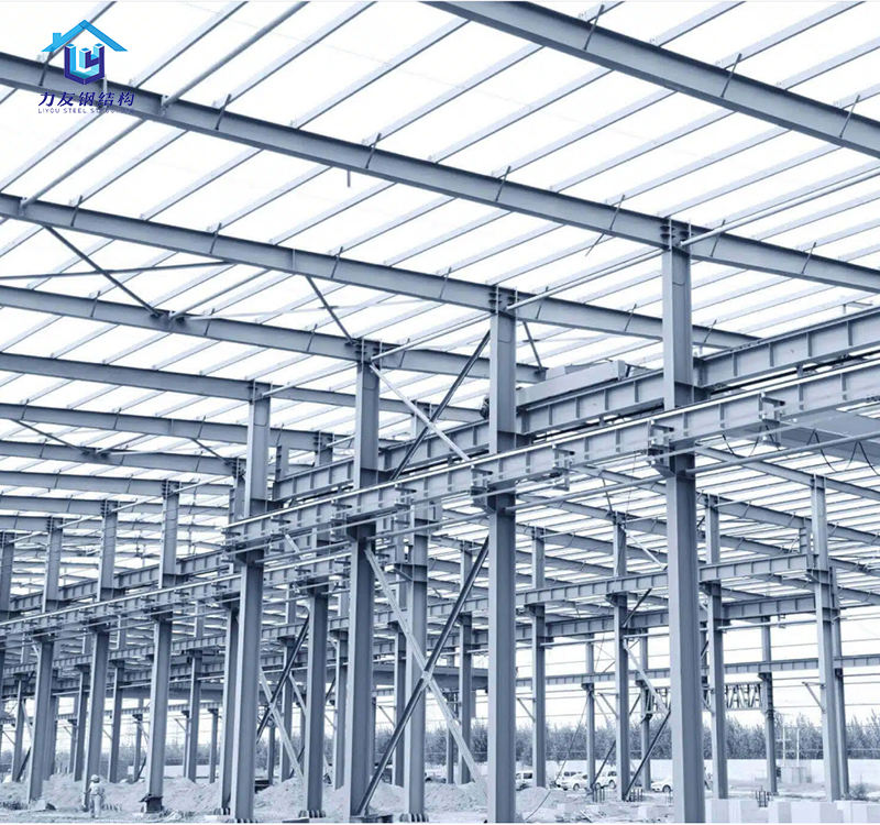 Industrial shed workshop design prefabricated building wide-span steel ...