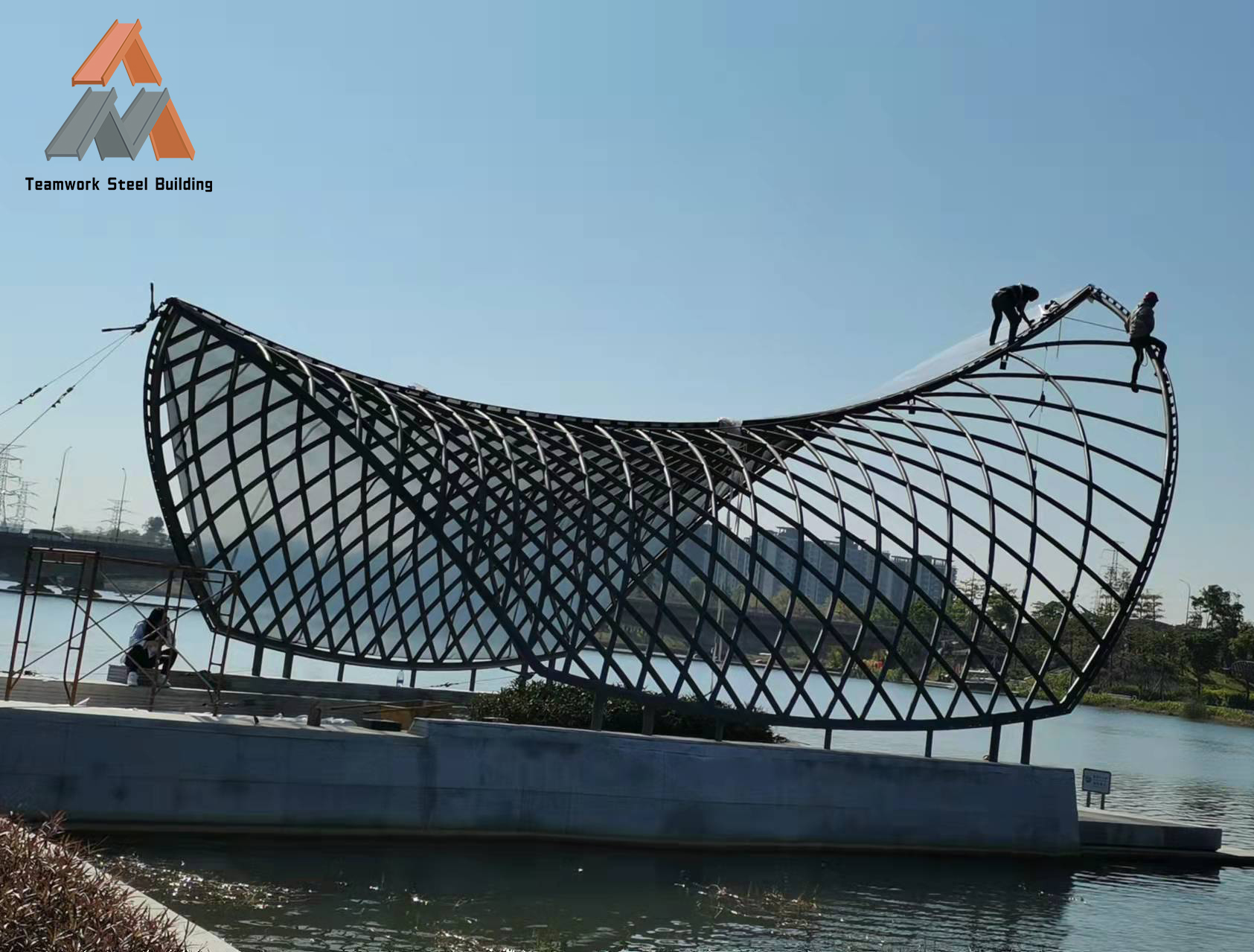 Prefabricated Steel Structure Art Gallery - China Steel Structure ...