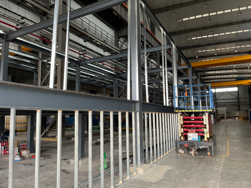 Steel Frame Mezzanine Platform | Custom Warehouse Storage Solutions