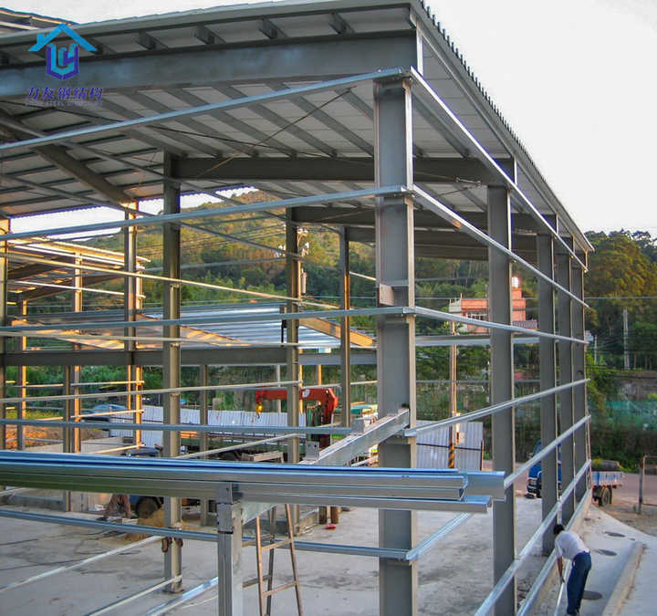 Light or Heavy Welding Metal Steel Structure Building Frame Warehouses ...